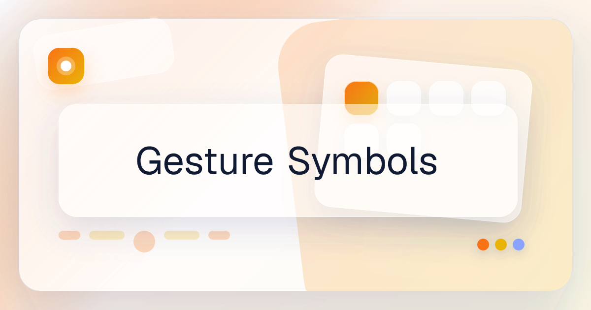 Gesture Symbols | FancyFonts