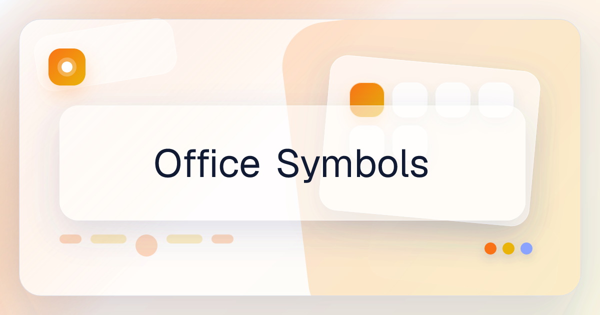 Office Symbols | FancyFonts