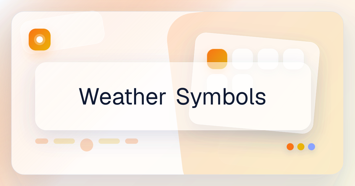 Weather Symbols | FancyFonts