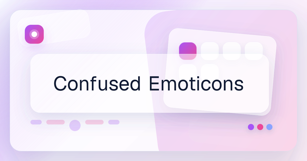 Confused Emoticons | FancyFonts