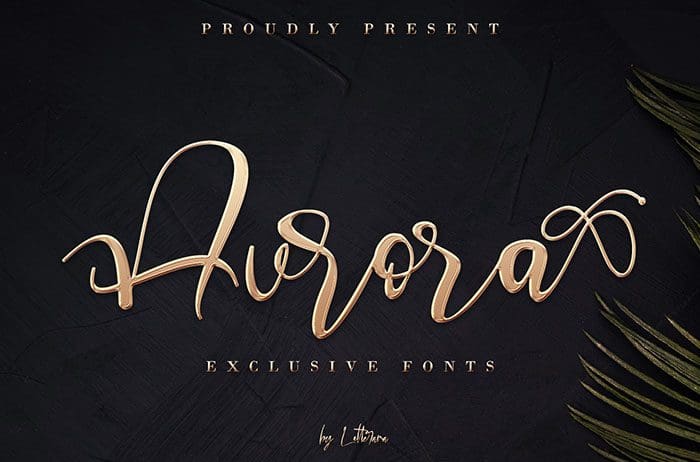 Free Aurora Script Font