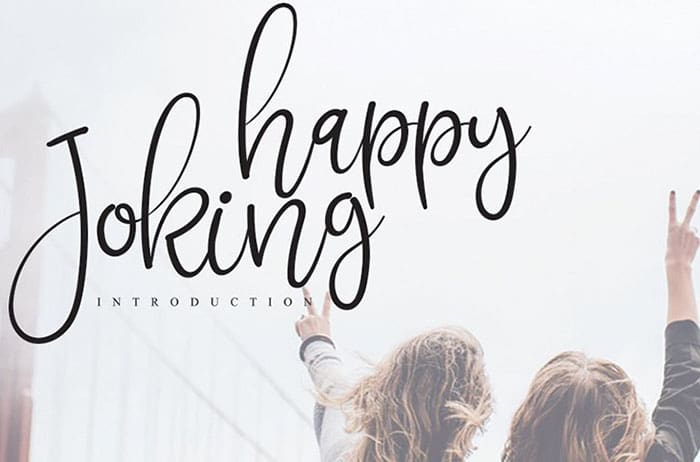 Joking Happy Calligraphy Font