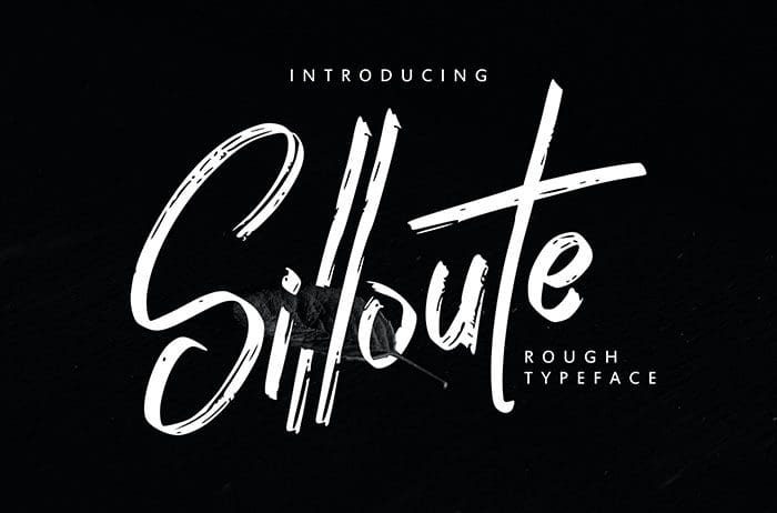 Silloute Rough Script Font