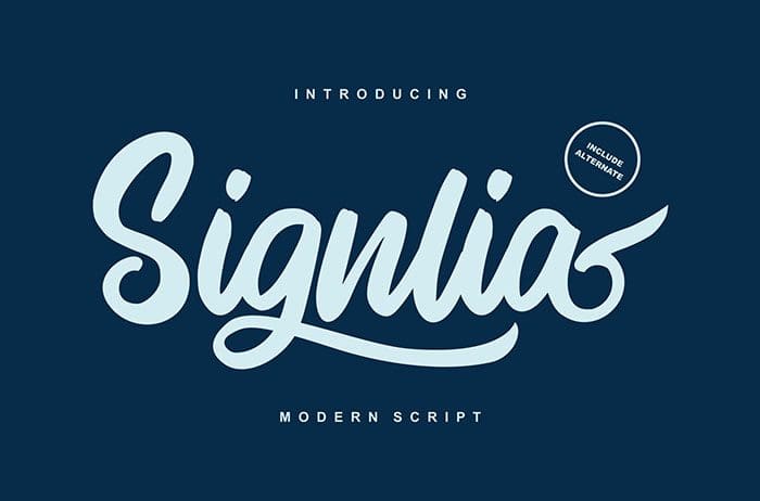 Signlia Script Font