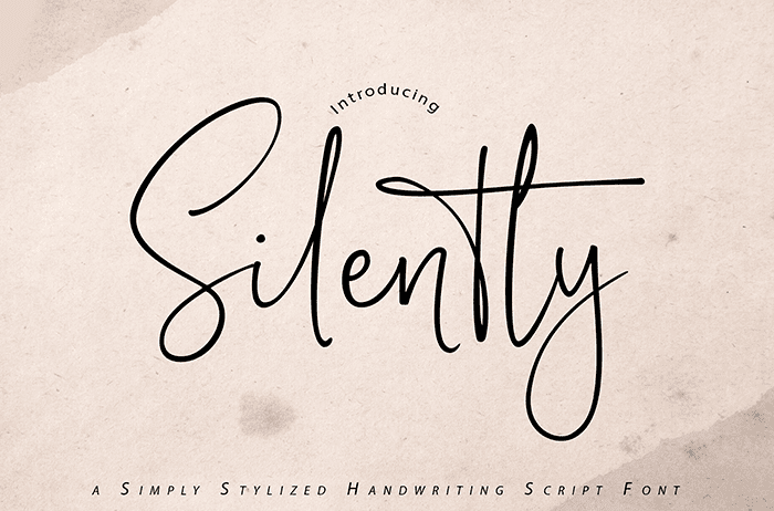 Silently Script Font