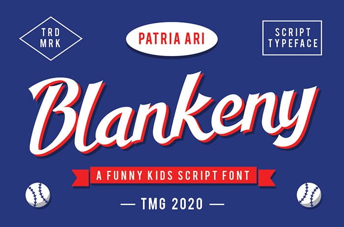 Blankeny Script Font