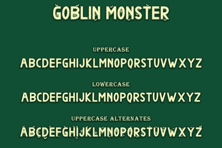 Goblin Monster Font