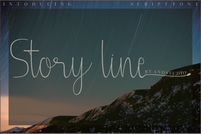 Story line Font