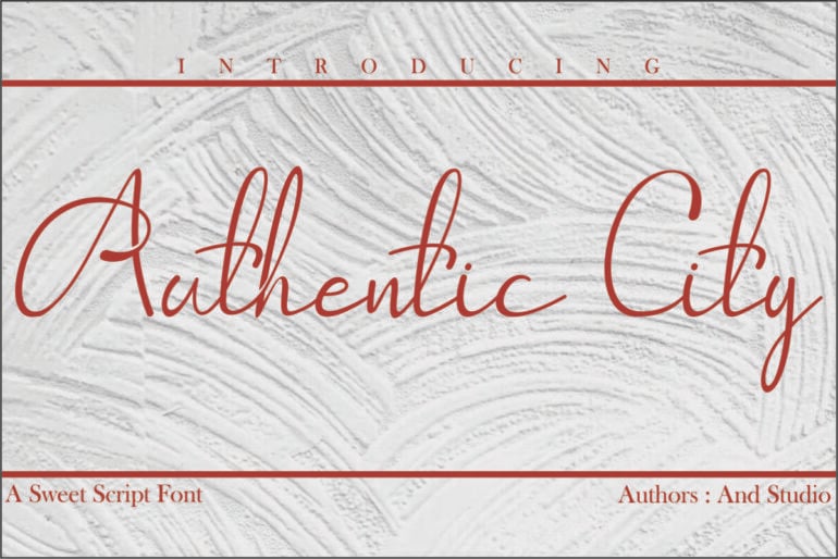 Authentic City Font