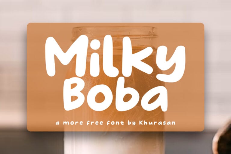 Milky Boba Font