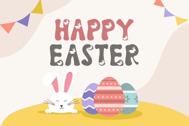 Easter Rabbits Font
