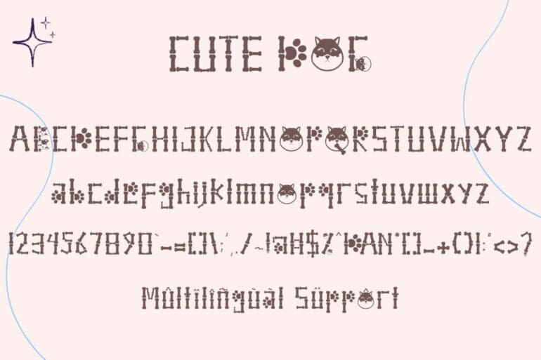 Cute Dog Font