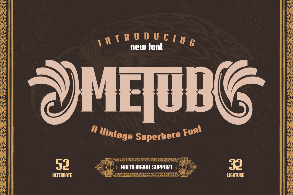 Metub Display Font