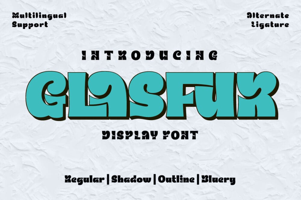 Glasfur Bubble Display Font