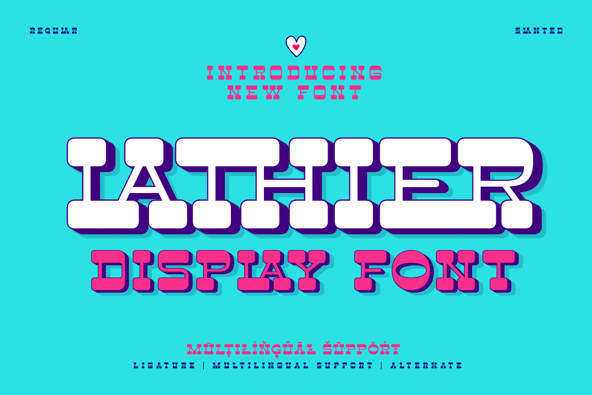 Lathier Display Font