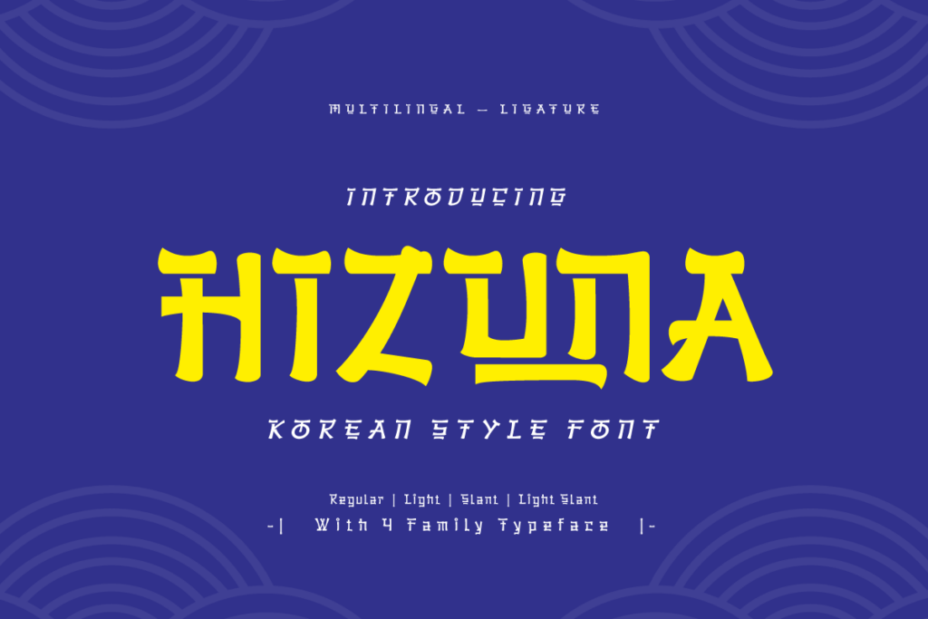 Hizuna Korean Font