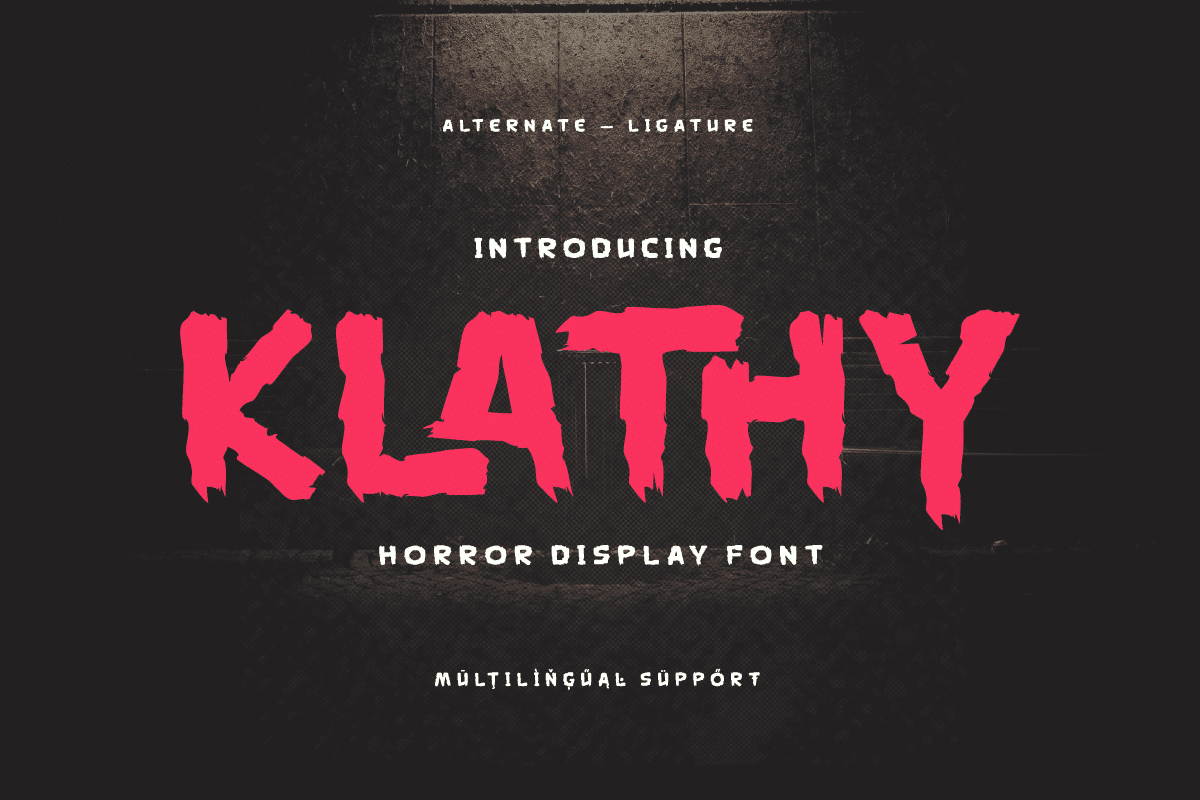 Klathy Horror Font