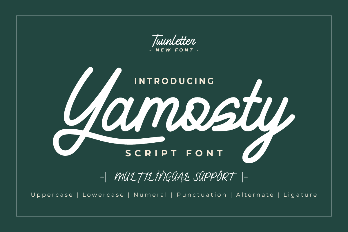 Yamosty Monoline Font Free Download - Fancy Fonts