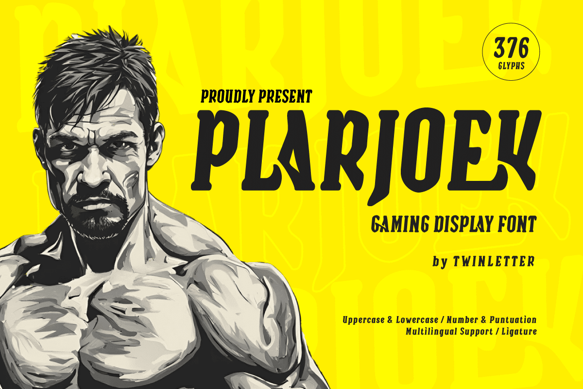 Plarjoek Gaming Display Font