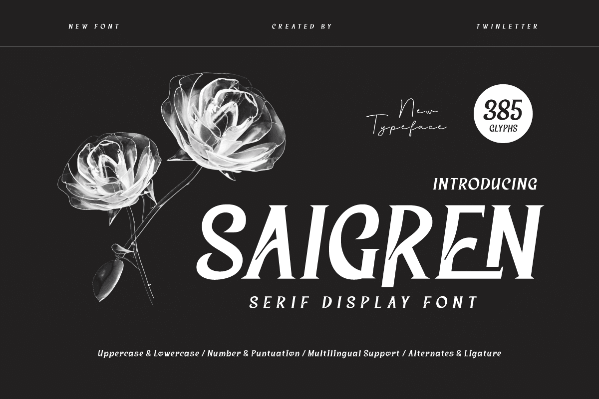 Saigren Serif Display Font