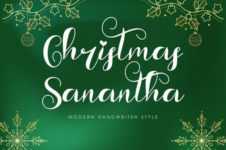 Christmas Sanantha Font