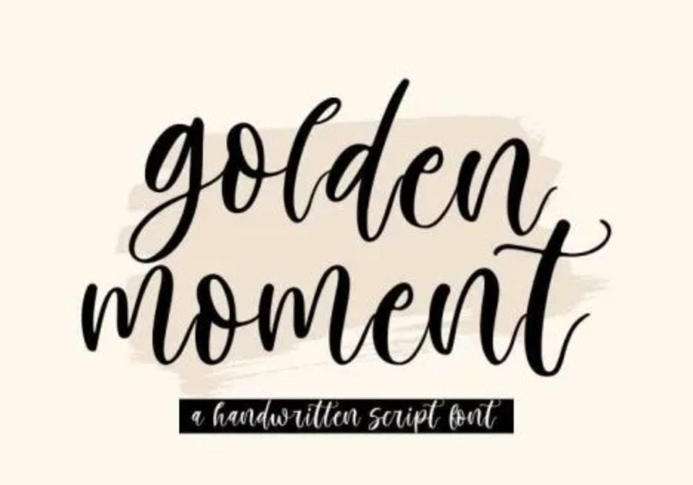 Golden Moment Font