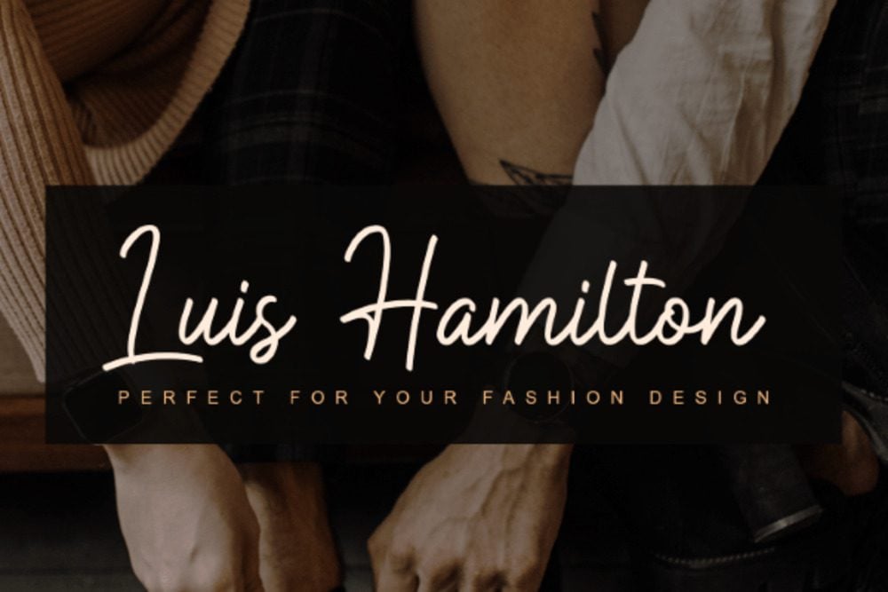 Hamilton Signature Font